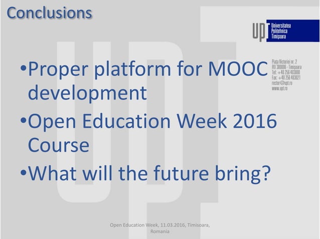 Building up MOOCs in UPT - UniCampus | PPT