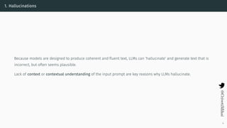 10 Limitations of Large Language Models and Mitigation Options | PDF