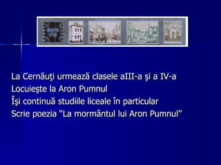 Mihai Eminescu - Viata si opera | PPT