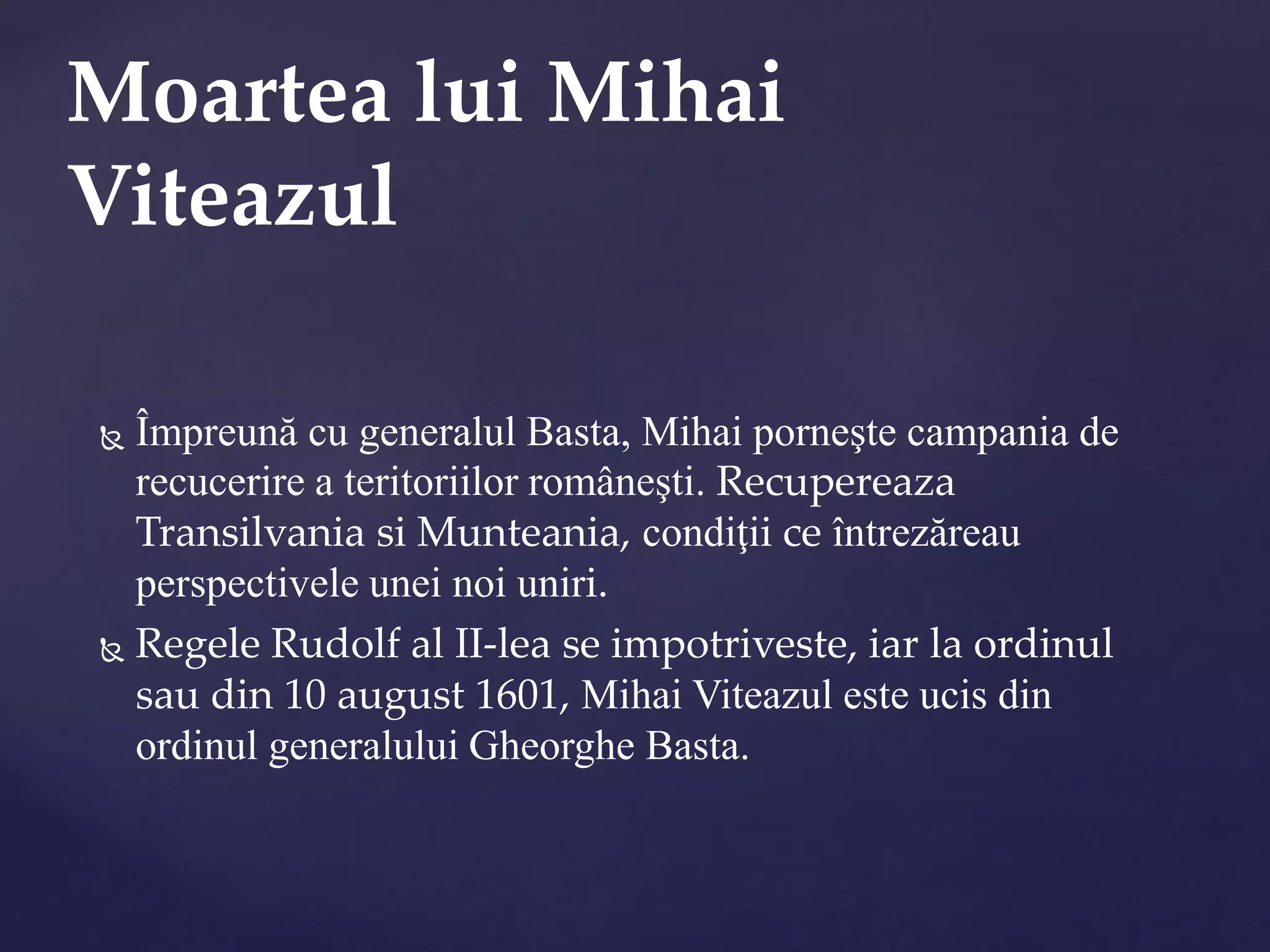 Mihai viteazul 3 | PPTX