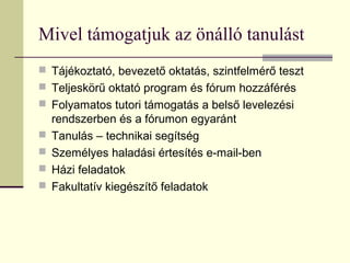 Elektronikus médiumok és tananyagok.EKF