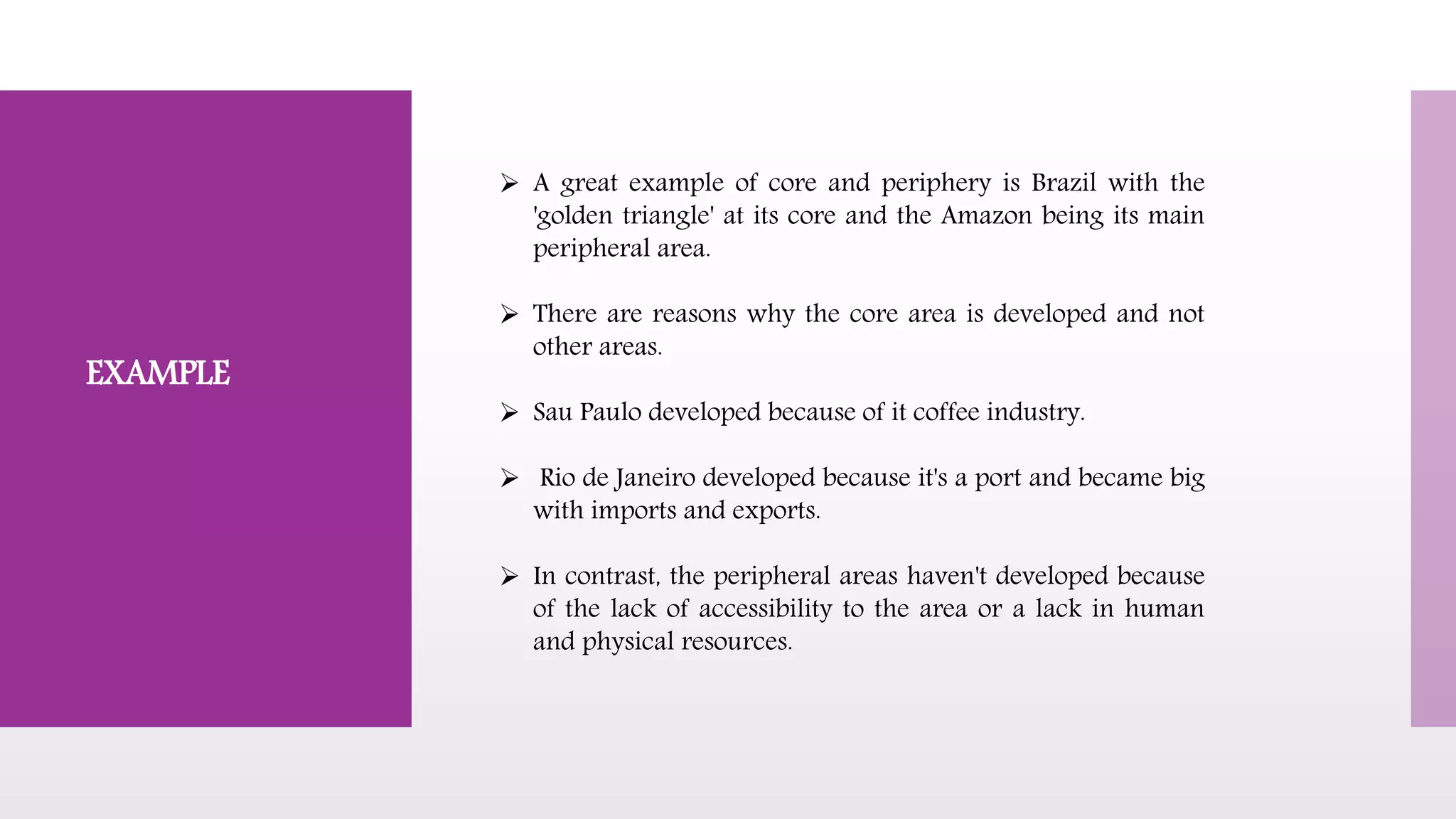 Core Periphery Model Of John Friedmann Ppt