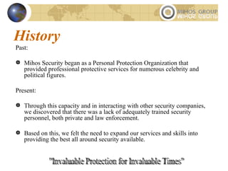 Mihos Security Group Presentation | PPT | First Aid | Injuries
