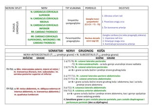 Mišici grudnog koša tabele (4) | PDF