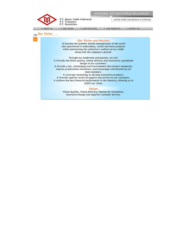 Mii Company Introduction | PDF | Needlework | Arts and Crafts