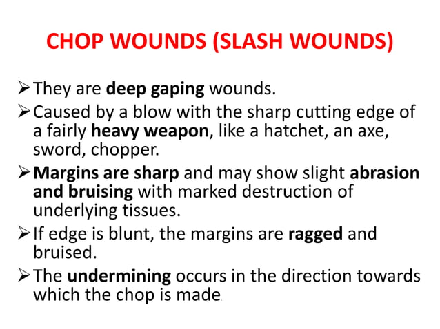 mi_incised_wound.ppt | Death, Injury, or Military Conflict | Sensitive ...
