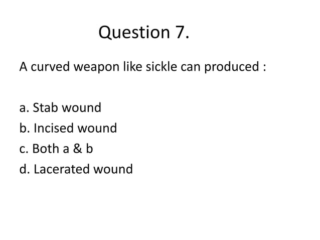 mi_incised_wound.ppt | Death, Injury, or Military Conflict | Sensitive ...