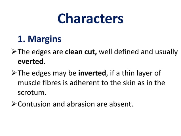 mi_incised_wound.ppt | Death, Injury, or Military Conflict | Sensitive ...