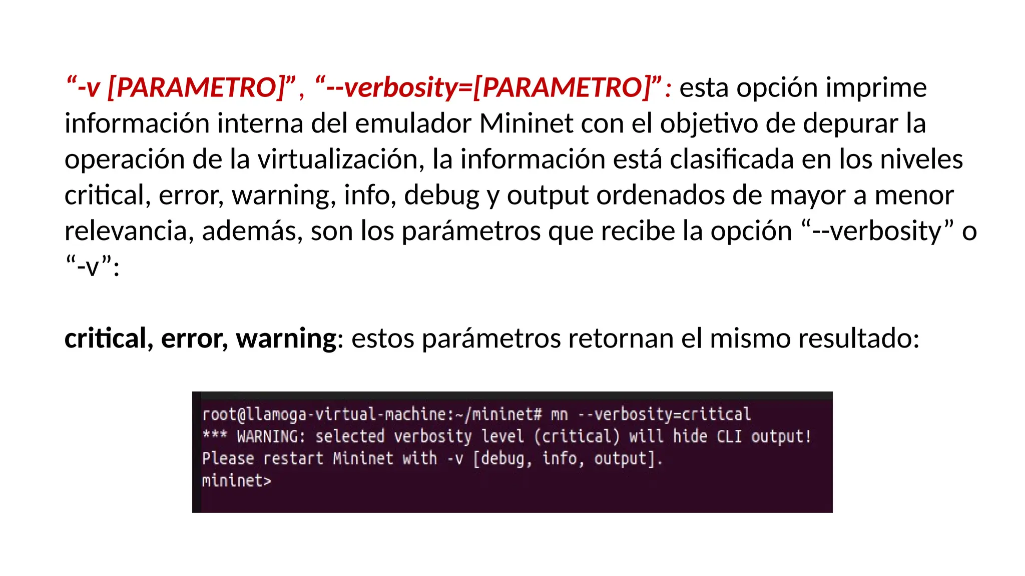 MININET SDN Arquitectura de redes virtuales SDN | PPT