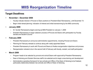 Miis Reorganization | PPT