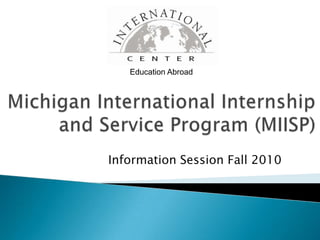 MIISP Info Session | PPT