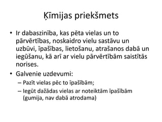 Kimija ievadtema | PPT