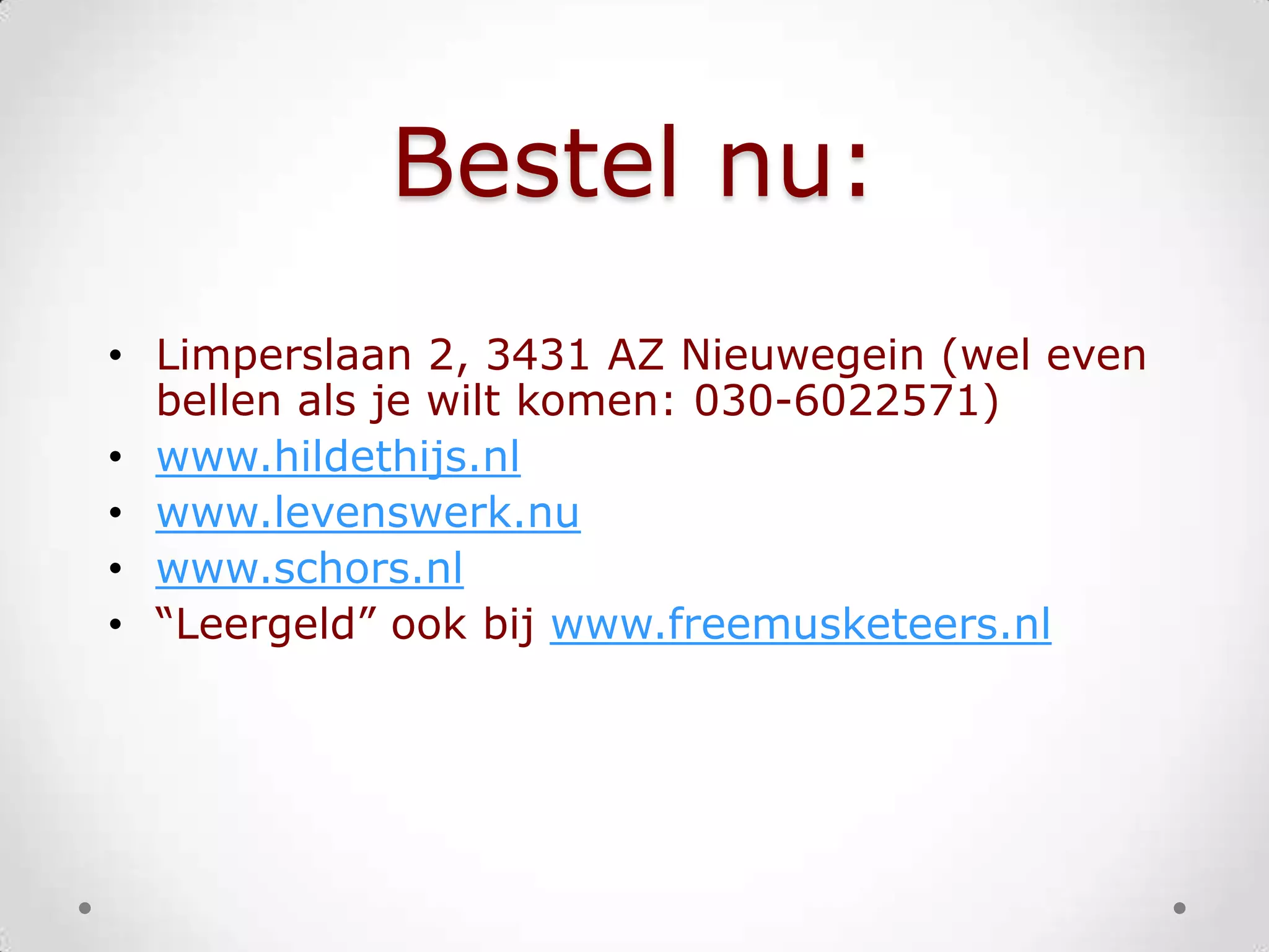 Boeken van Hilde Thijs | PPTX