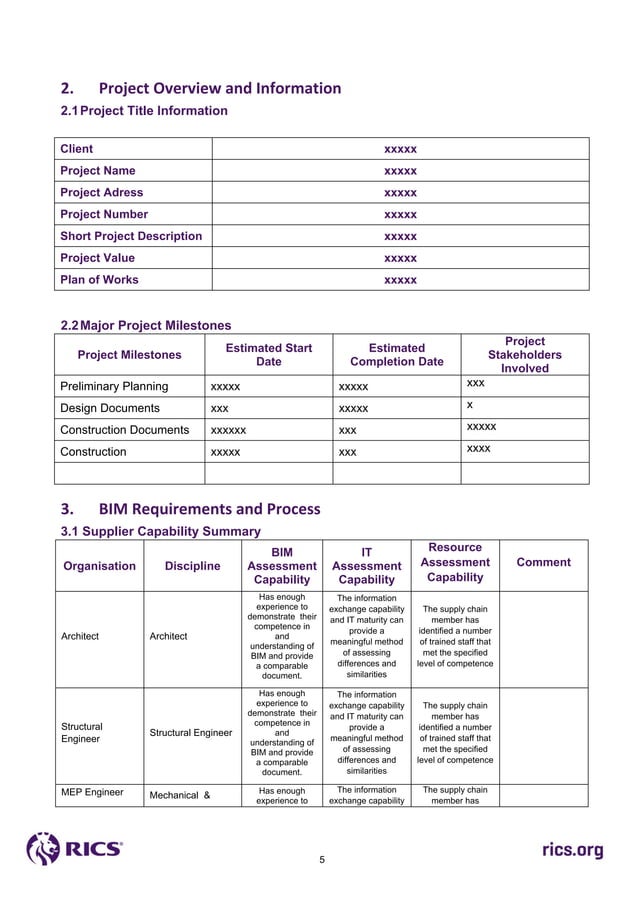 Mikael akkus - RICS Module 4-Pre Contract BIM Execution Plan (BEP) | PDF