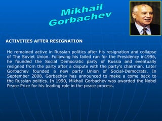 Mikahil Gorhachev | PPT