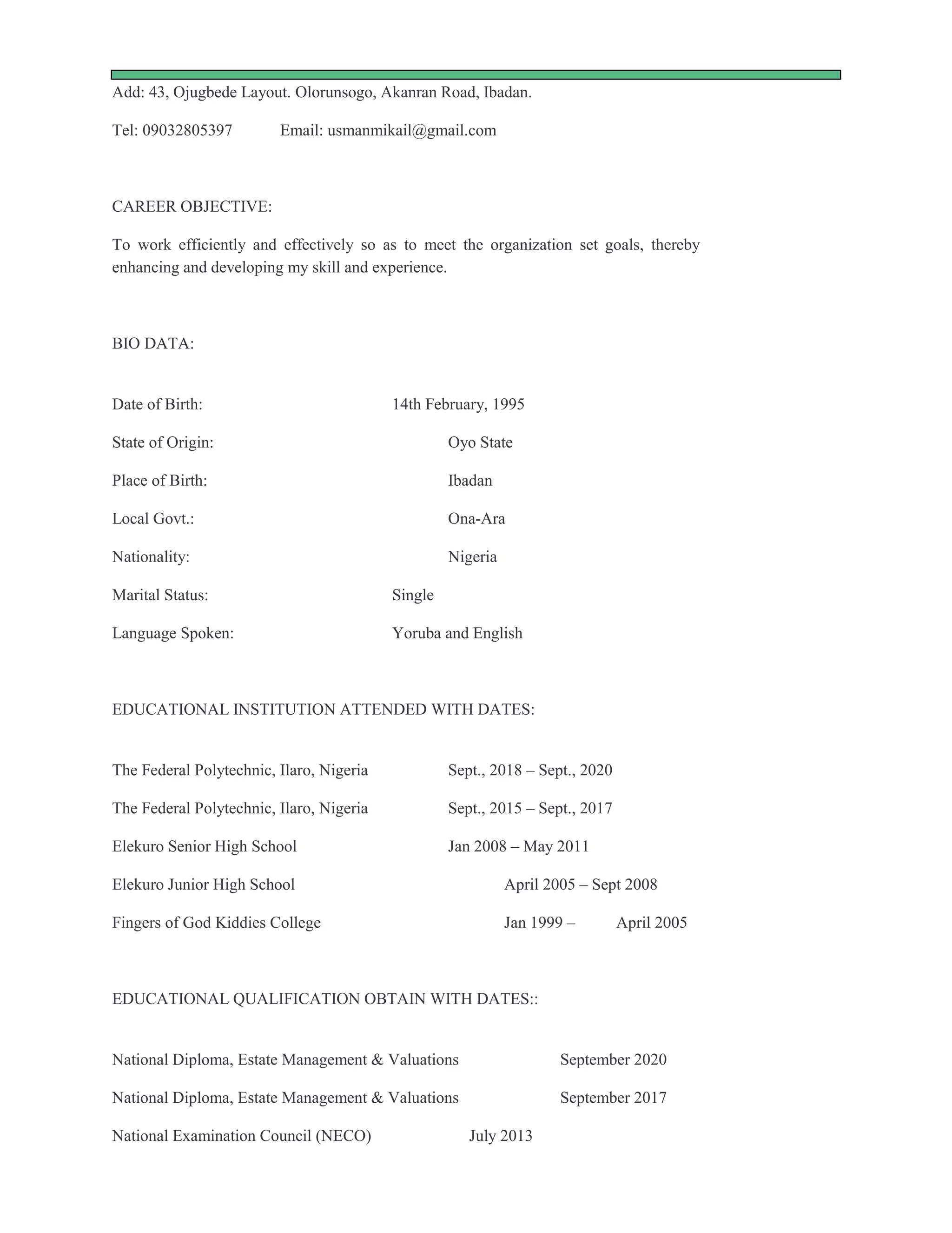 Mikail Usman CV and BAT Cover Letter .docx