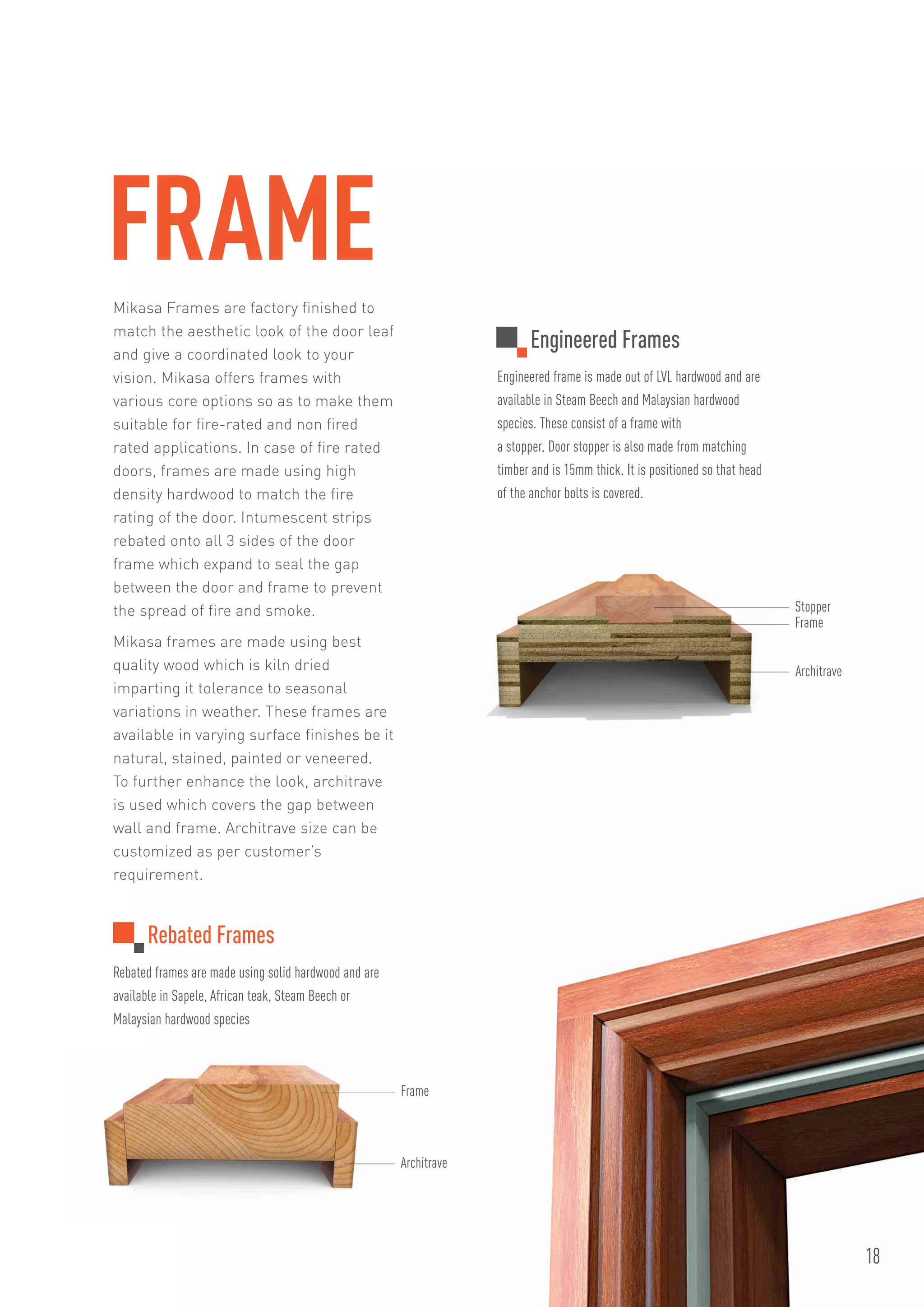 Solid Core Wooden Doors and Frames at Mikasa Doors | PDF