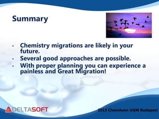 EUGM 2013 - Michael Dippolito (Deltasoft): Great Migrations! – Approaches to moving your ...