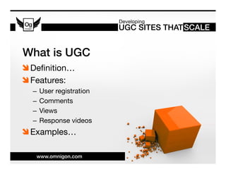 Mike Grushin Developing Ugc Sites That Scale | PPT