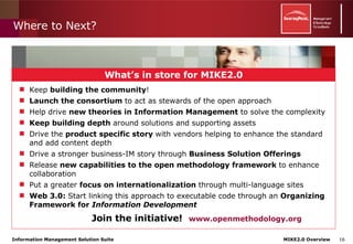 Mike2.0 Methodology Overview | PPT