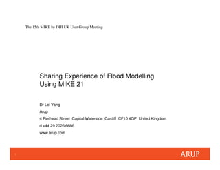 Sharing Experiences of Flood Modelling Using MIKE 21 | PPT