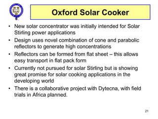Cambridge | Jan-14 | Biomass-fuelled Stirling Engine for off-grid ...