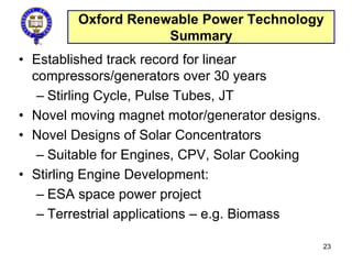 Cambridge | Jan-14 | Biomass-fuelled Stirling Engine for off-grid ...