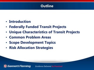 Strategies for Reducing Risk on Design-Build Public Transit Projects | PPTX