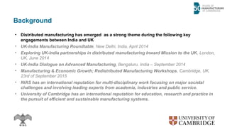 Cambridge | Jan-16 | Distributed Manufacturing in developing countries ...