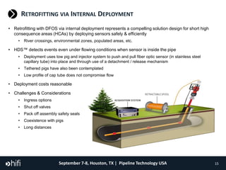 RETROFITTING EXISTING PIPELINES FOR FIBER OPTIC MONITORING | PPT