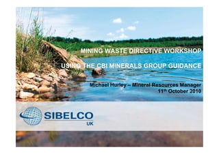 Complying with mining waste directive - Mike Hurley | PDF