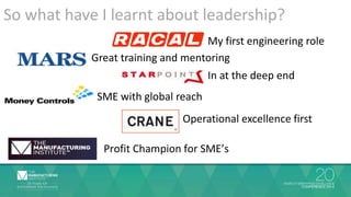 Mike Innes - Big Company/Small Company: Leadership is the Key | PPTX