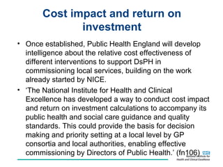 Mike Kelly: NICE and Public Health England | PPT