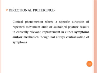 Mikenzie's approach.pptx................ | PPTX