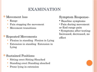 Mikenzie's approach.pptx................ | PPTX