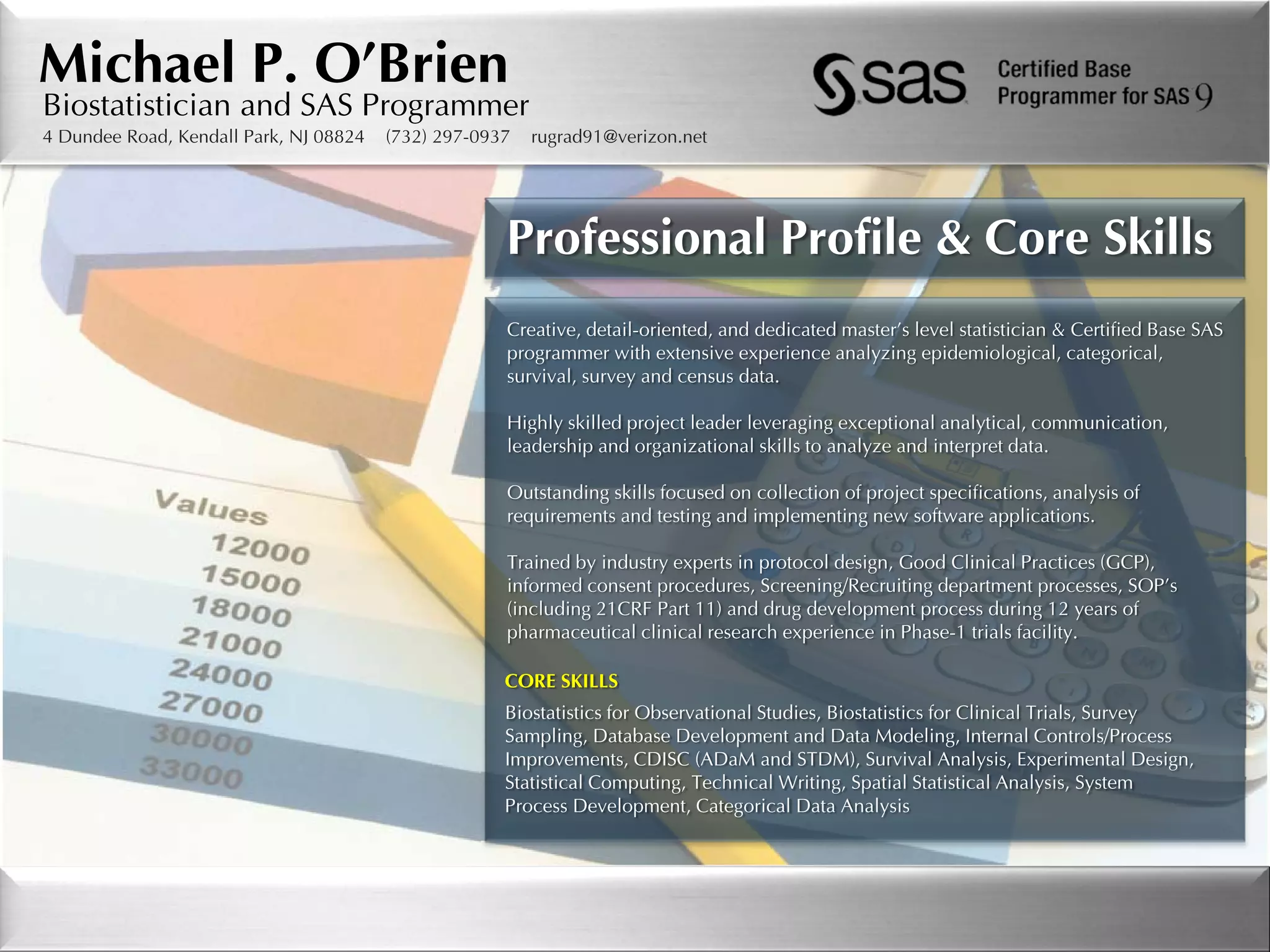 Mike O\'Brien: Visual Resume | PPT
