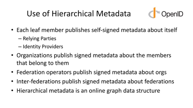Enabling Large Scale Multi Party Federations With Openid Connect