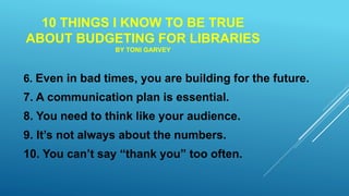 Financial Management in Libraries | PPTX