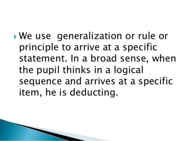 The Deductive Method Ppt