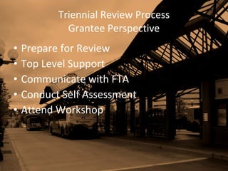 0 in 3: How to Avoid the Most Common Triennial Review Findings | PPT