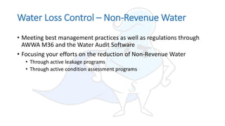 TECHNOLOGIES FOR IDENTIFYING AND REDUCING LEAKAGE / REAL LOSSES | PDF ...
