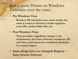 Windows 8 Forensics & Anti Forensics | PPT
