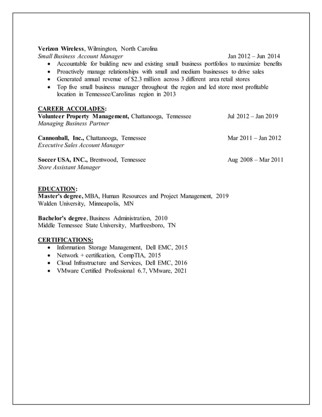 Mike spence professional resume | PDF