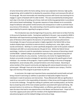 Mike's personal statement | DOCX