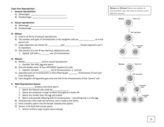 Biology - Regents Review Packet with Blanks | DOCX