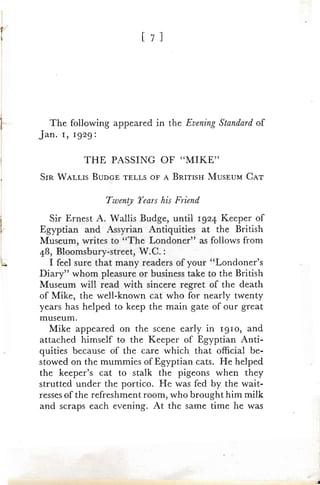 "Mike", the cat who assisted in keeping the Main Gate of the British ...