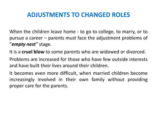 middle age : vocational & marital adjustments,hazards | PPTX