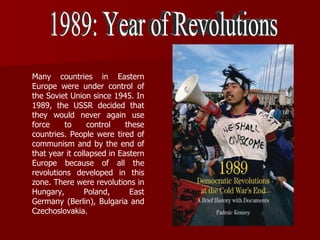 Mikhail Gorbachev & 1989 - Year of Revolutions | PPT