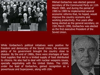 Mikhail Gorbachev & 1989 - Year of Revolutions | PPT