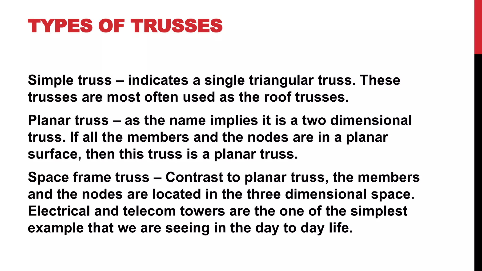 Structural Concept of Trusses | PPTX | Civil Engineering Industry ...